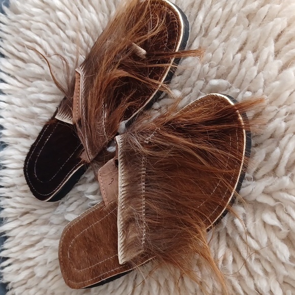 Shoes | Goat Fur Flip Flops | Poshmark